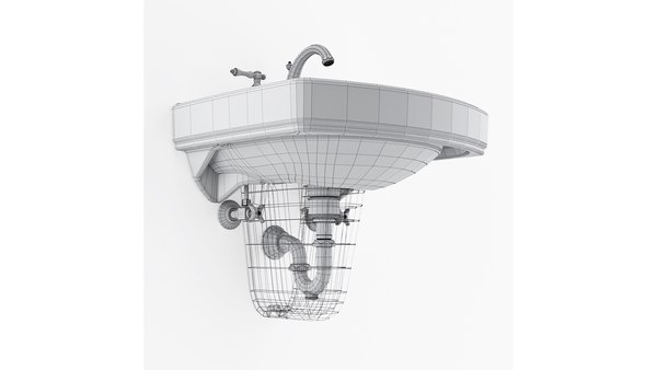 3D pinoir bathroom sink - TurboSquid 1702429