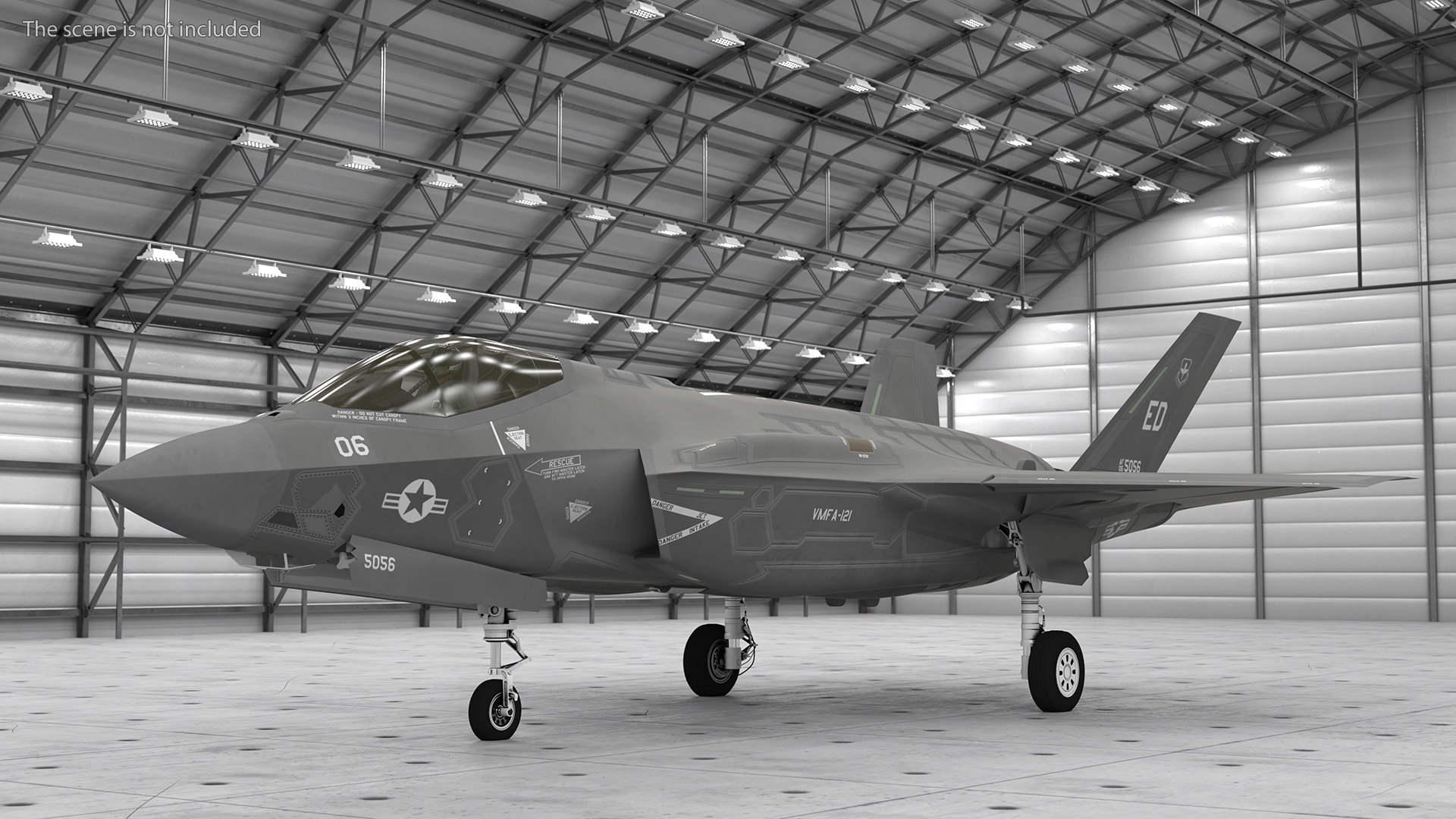 3D Stealth Multirole Fighter F 35 Lightning II With a Pilot Rigged for ...