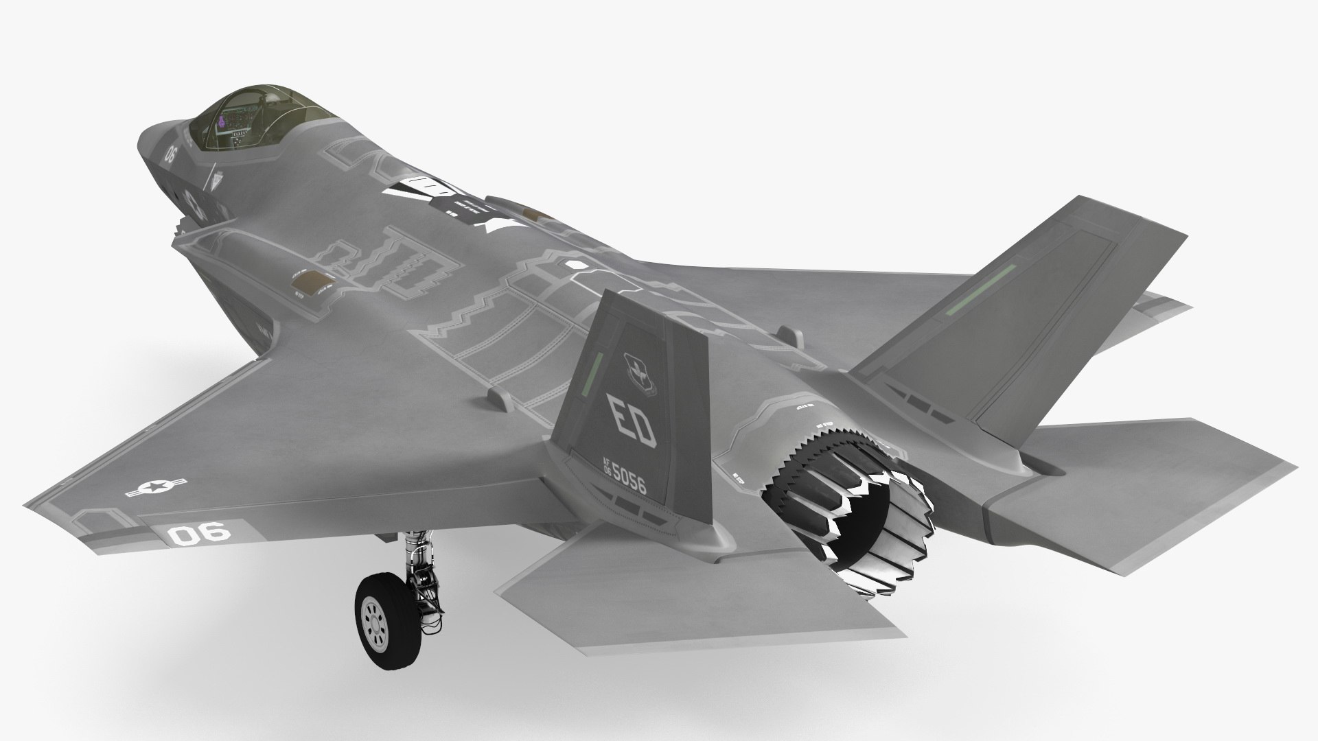 3D Stealth Multirole Fighter F 35 Lightning II With a Pilot Rigged for ...