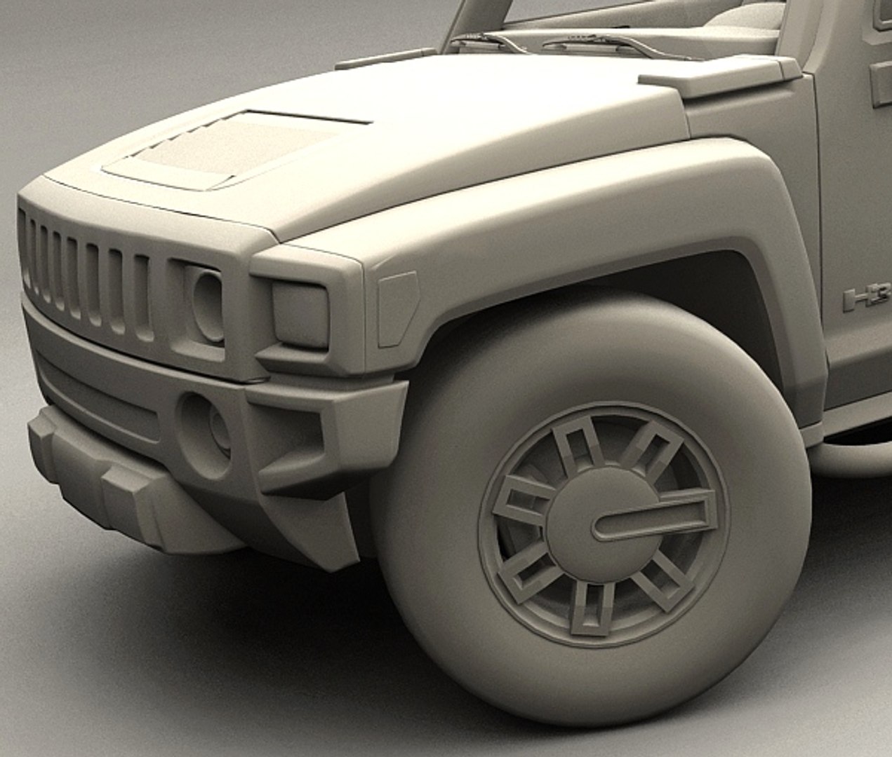 3dsmax Hummer H3 Cars