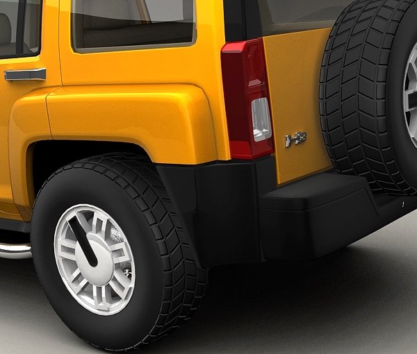 3dsmax hummer h3 cars