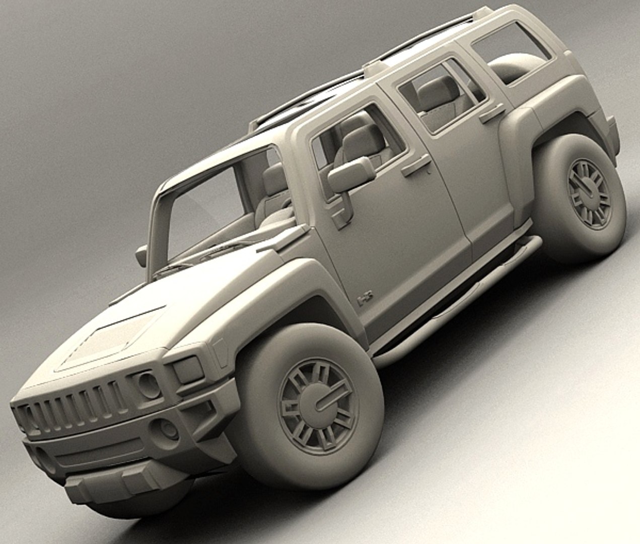 3dsmax Hummer H3 Cars