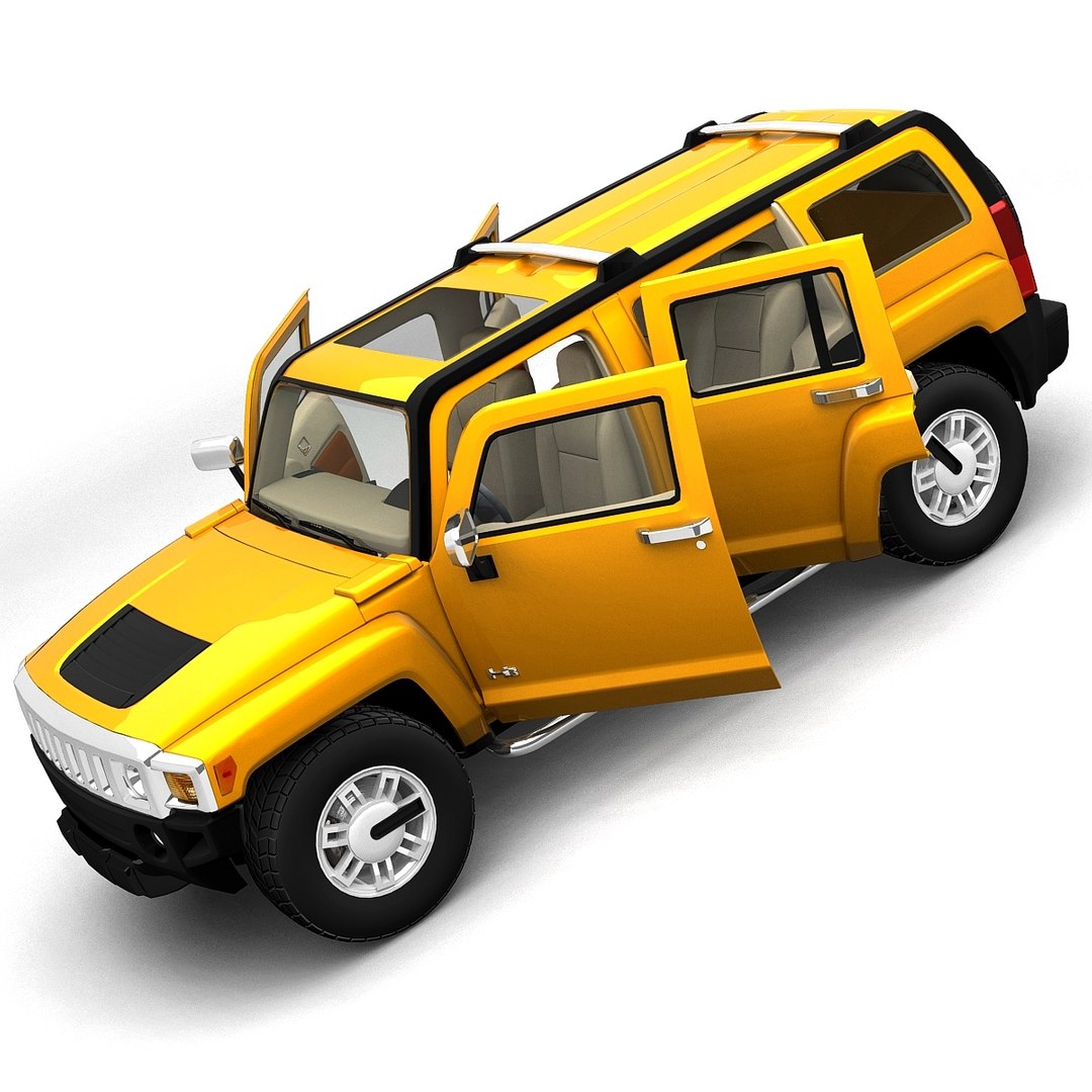 3dsmax Hummer H3 Cars