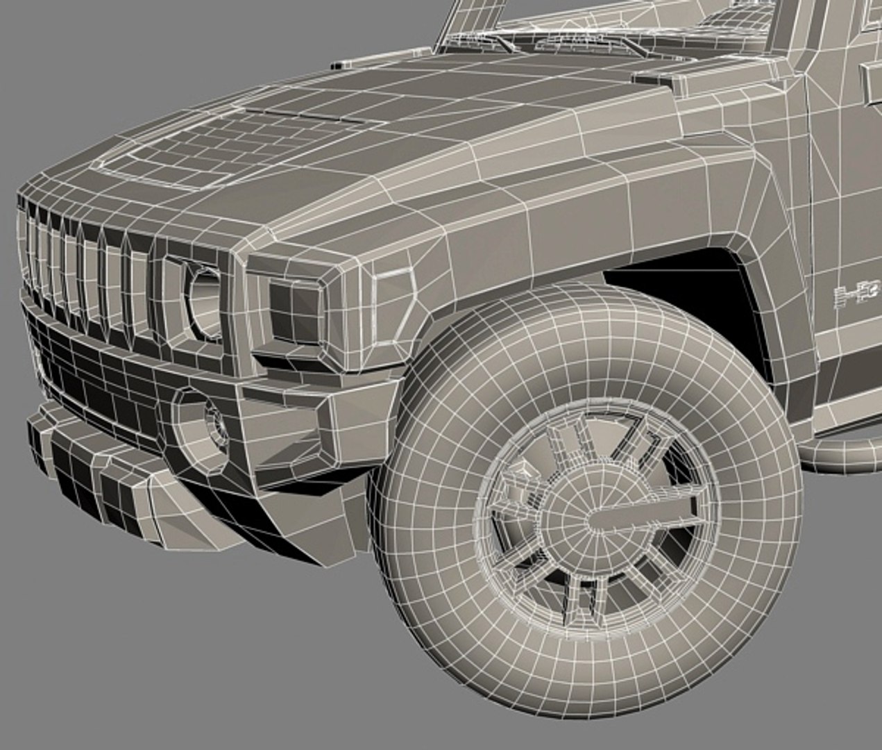 3dsmax Hummer H3 Cars