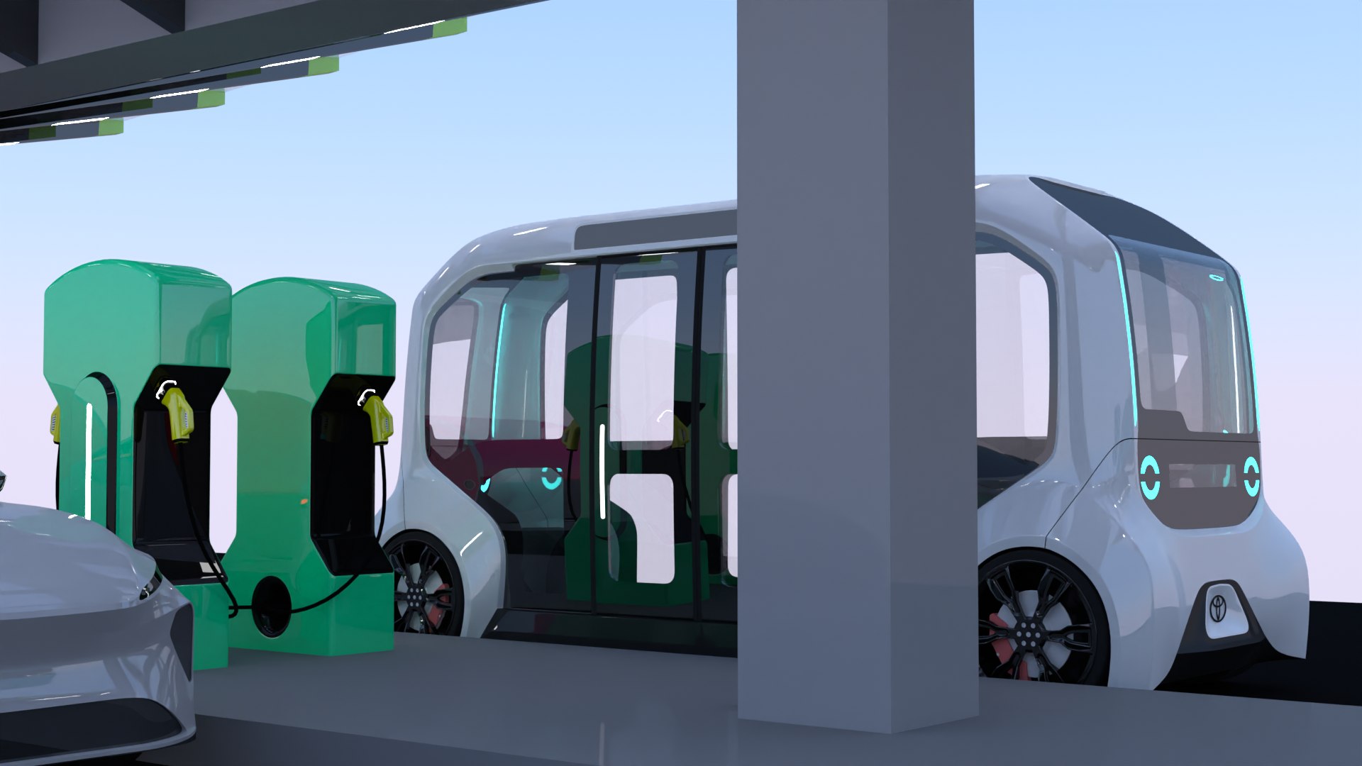 EV Charging Stations Collection 3D Model - TurboSquid 2185499