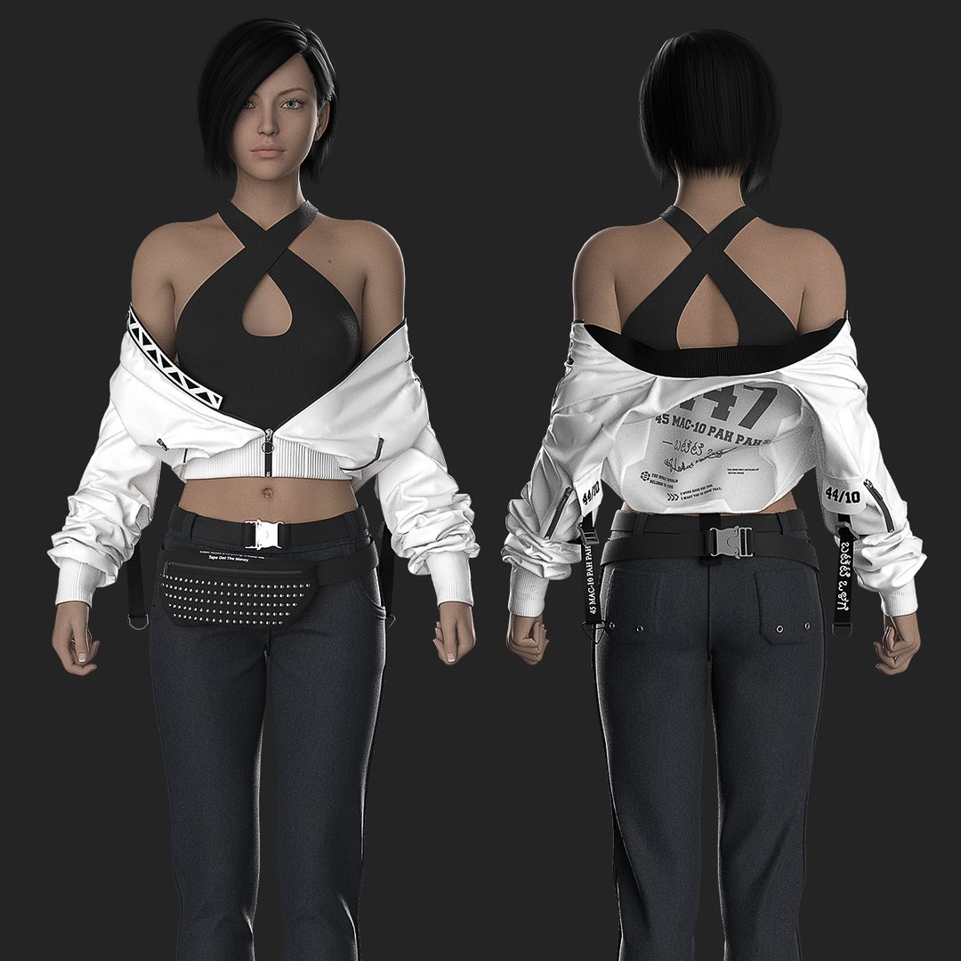 3D Model Modern Female Outfit 6 Marvelous Designer Project - TurboSquid ...