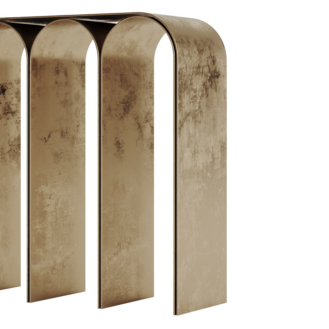 3D Golden Arch Console By Pietro Franceschini - TurboSquid 1885771
