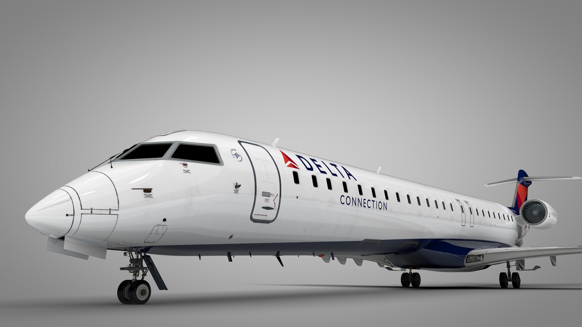 DELTA CONNECTION BOMBARDIER CRJ 900 L2039 3D Model - TurboSquid 2109302