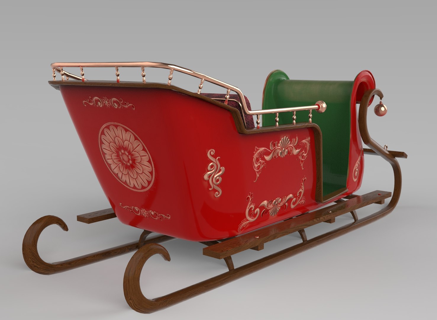 3D Santas Sleigh - TurboSquid 2159999