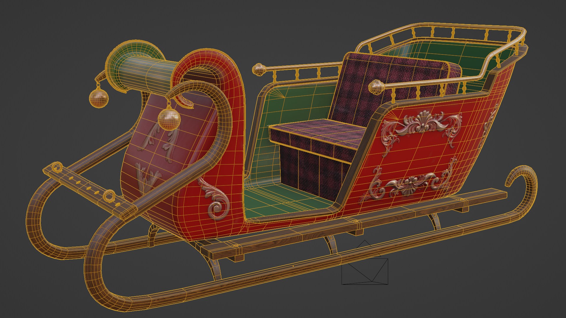 3D Santas Sleigh - TurboSquid 2159999