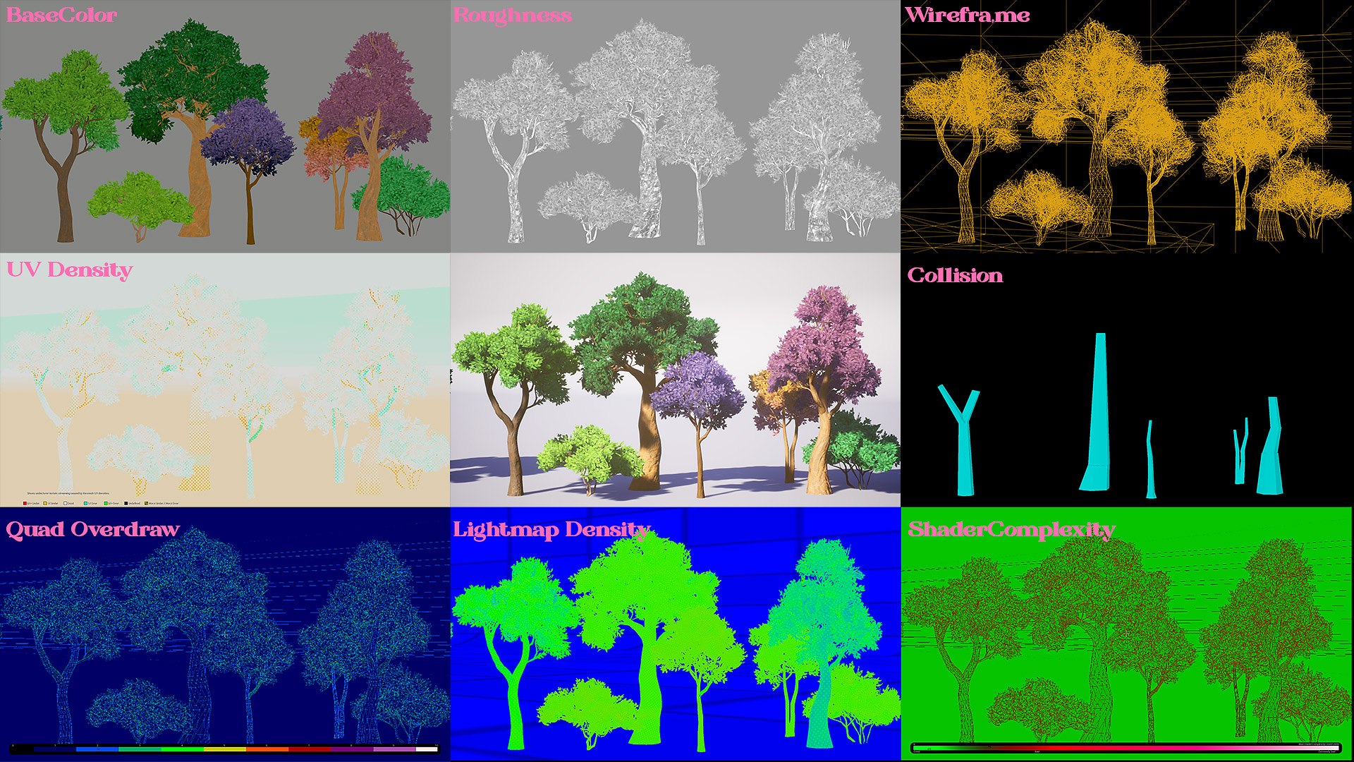 3D model Simple Trees Pack - TurboSquid 2089672