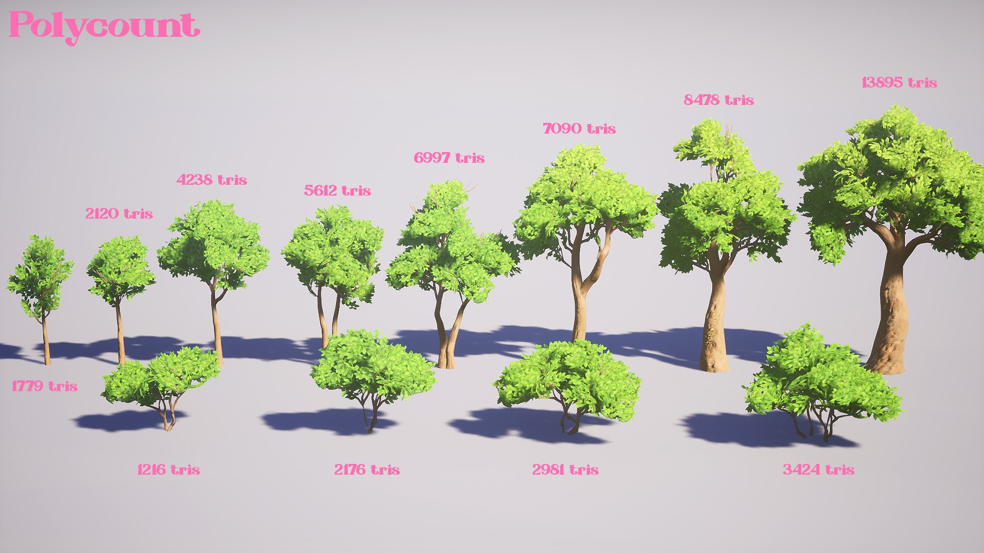 3D model Simple Trees Pack - TurboSquid 2089672