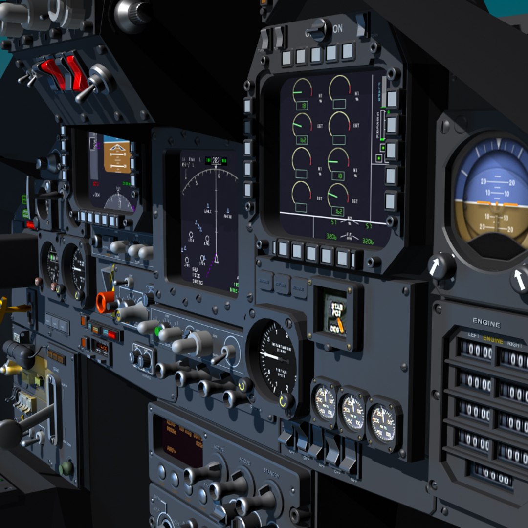 Cockpit Display 3d Model