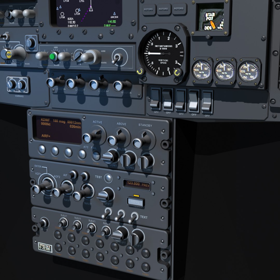 Cockpit Display 3d Model