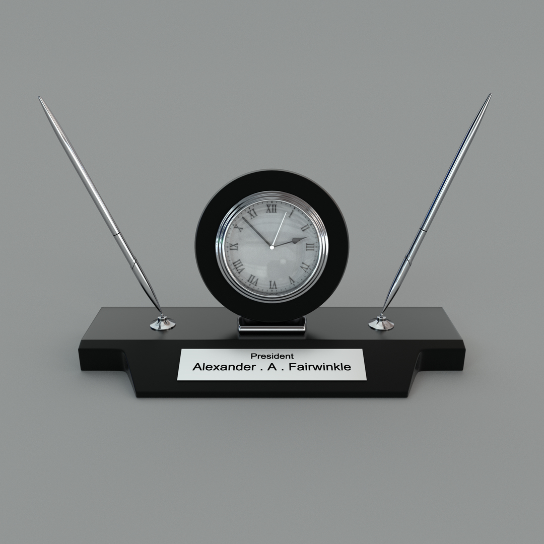Desk Clock 3d Model