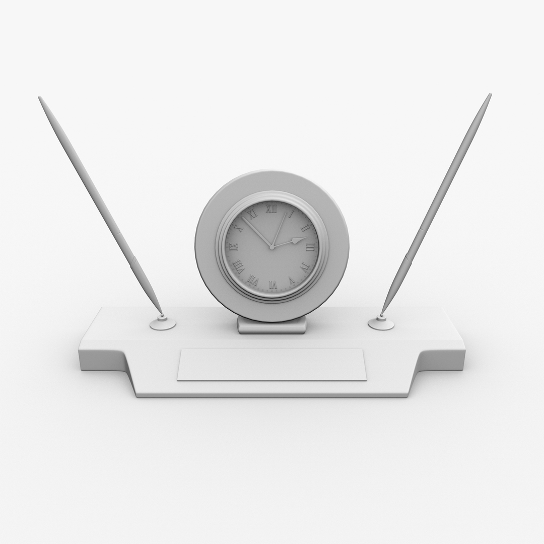 Desk Clock 3d Model