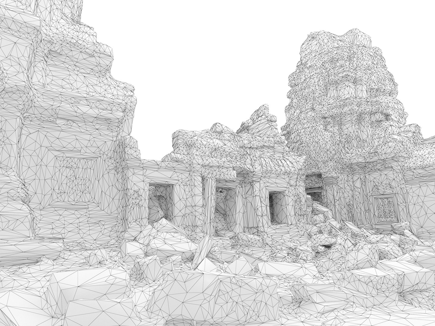 Ancient Temple 16 K Model - TurboSquid 2326537