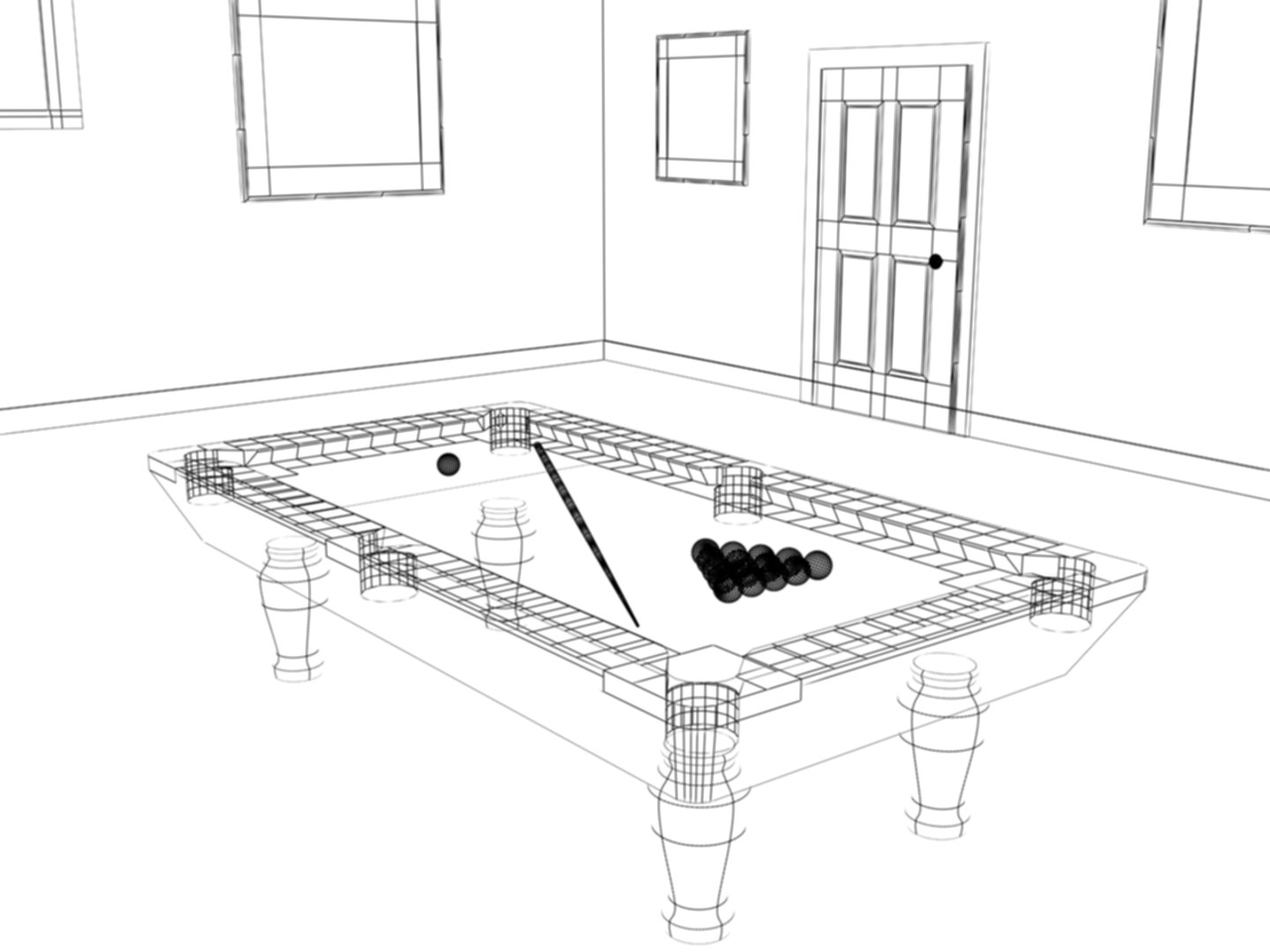 maya pool table