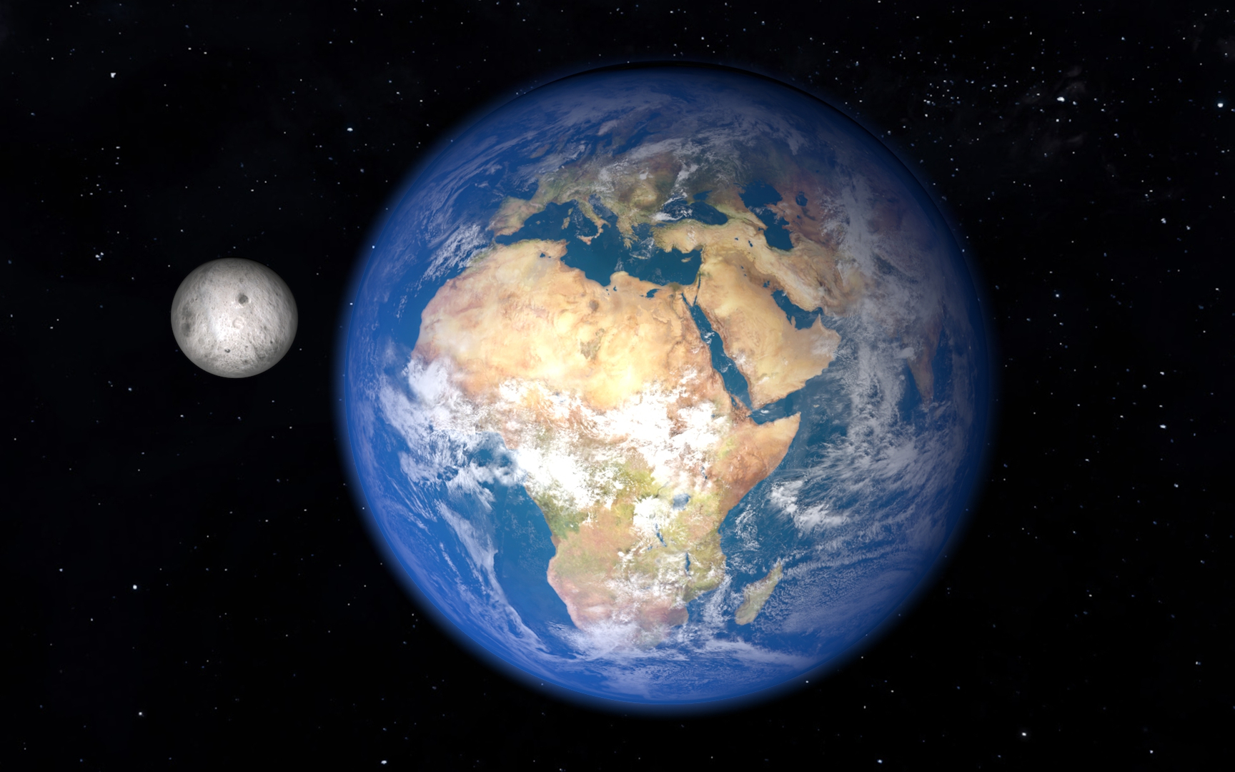 20K Erde mit Mond 3D-Modell - TurboSquid 1655490