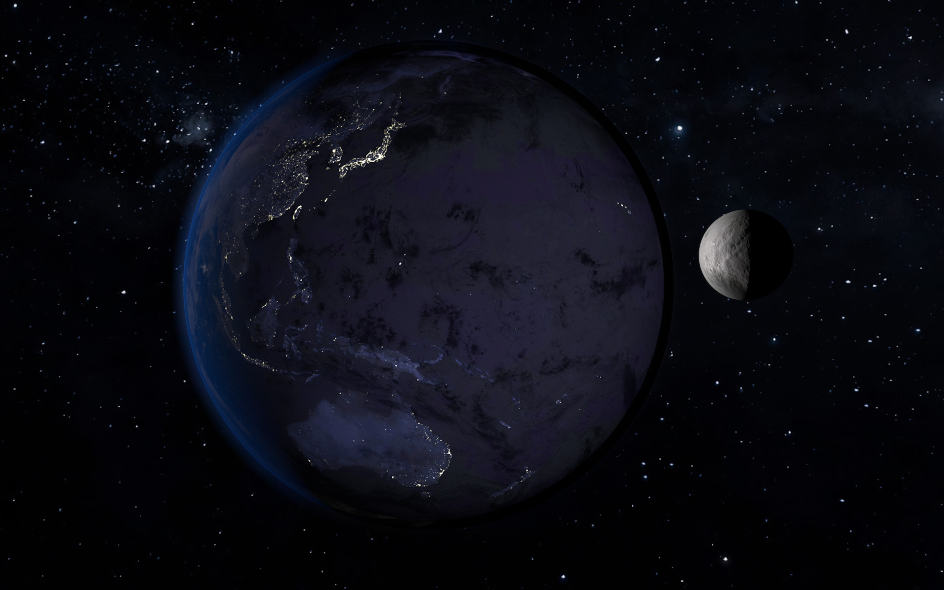 20K Erde mit Mond 3D-Modell - TurboSquid 1655490