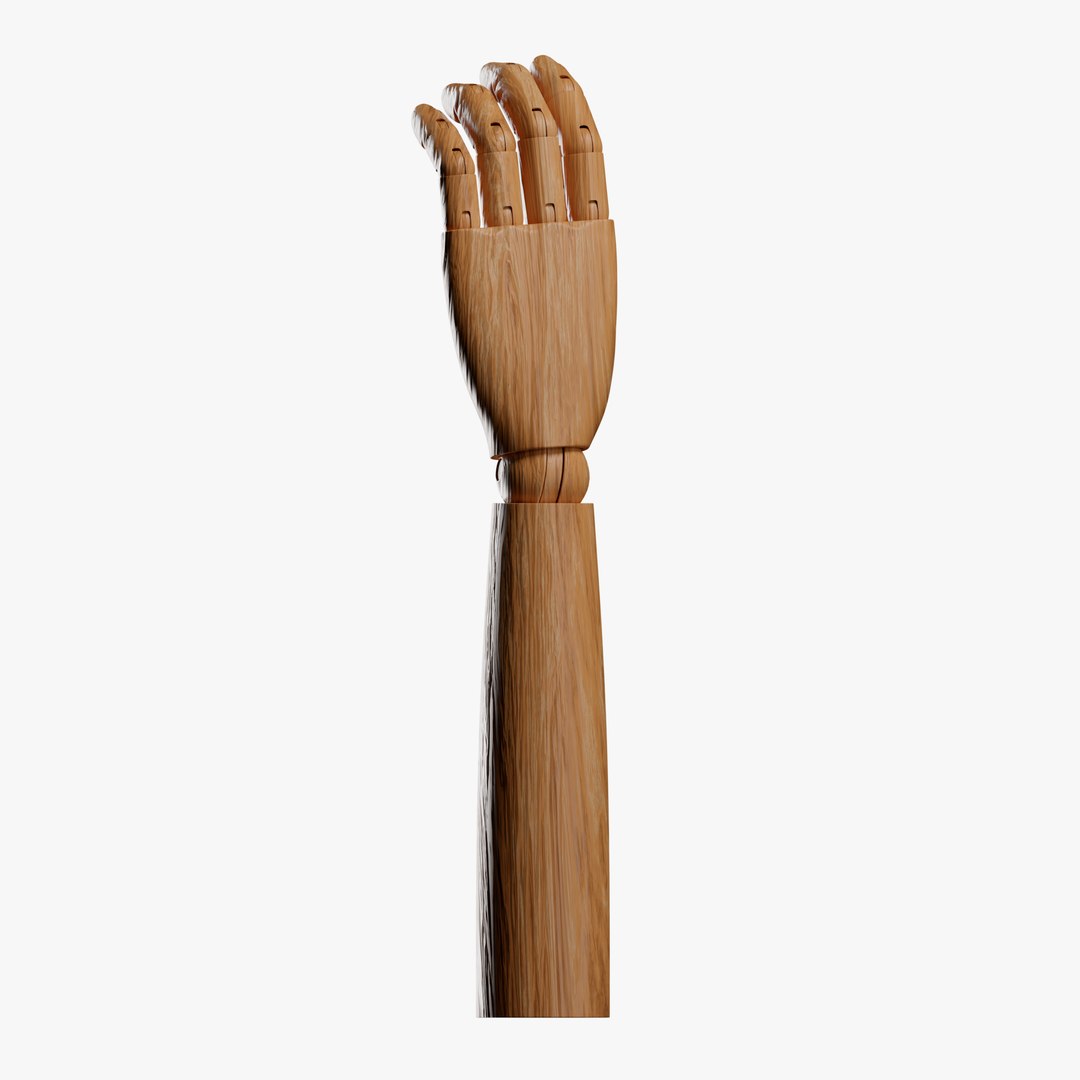 Rigged Wooden Arm Model - TurboSquid 2235824