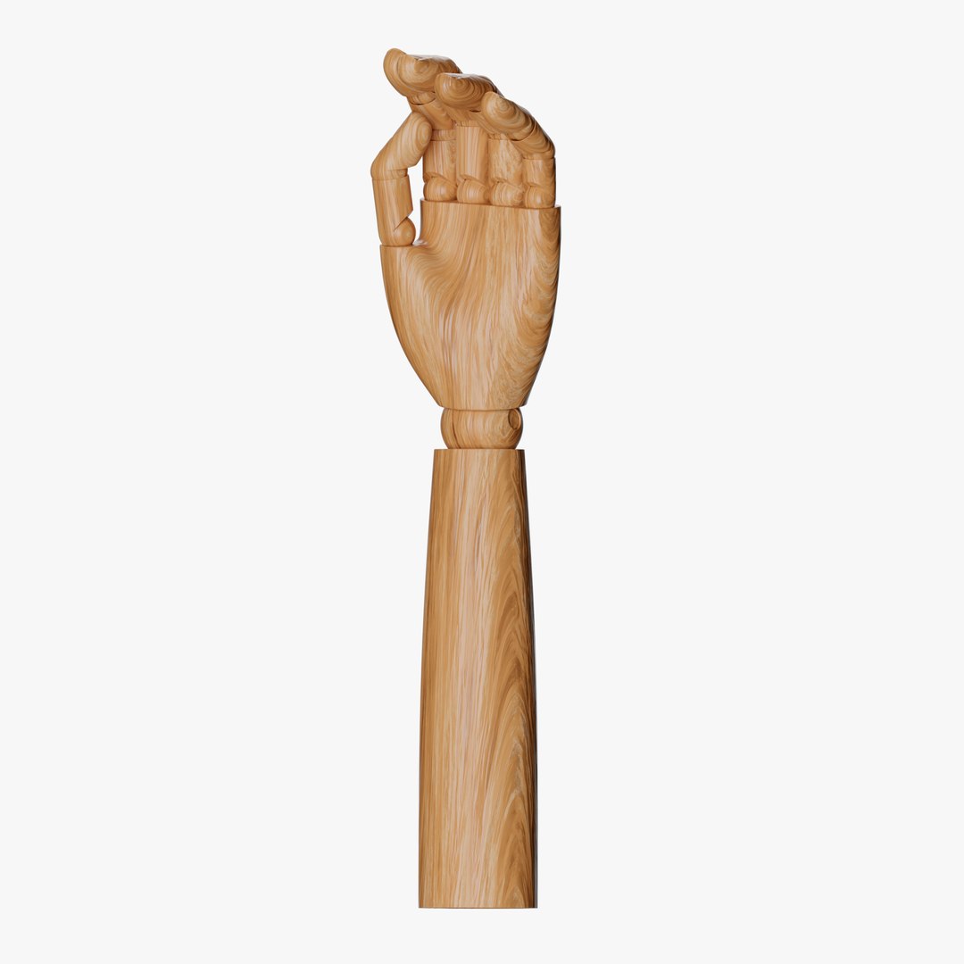Rigged Wooden Arm Model - TurboSquid 2235824