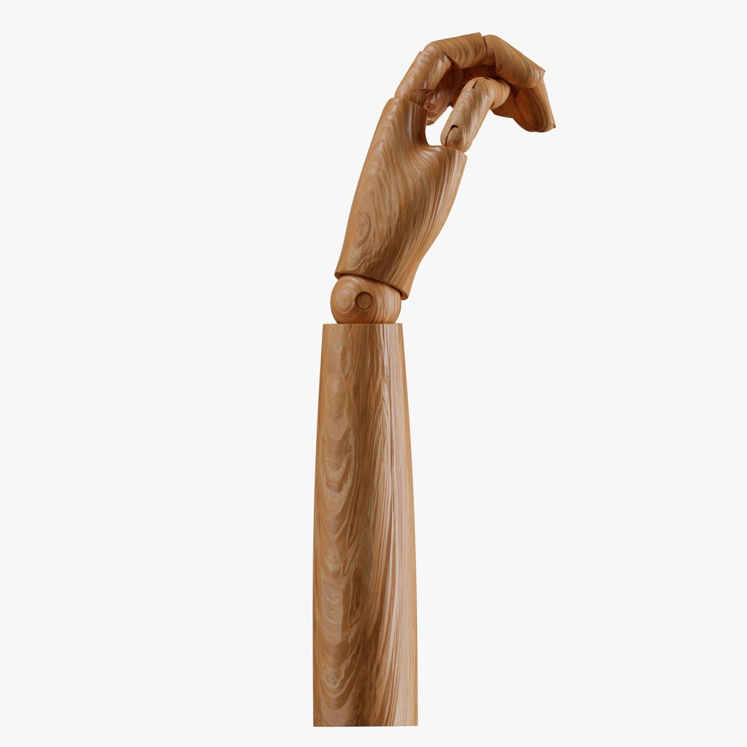 Rigged Wooden Arm Model - TurboSquid 2235824