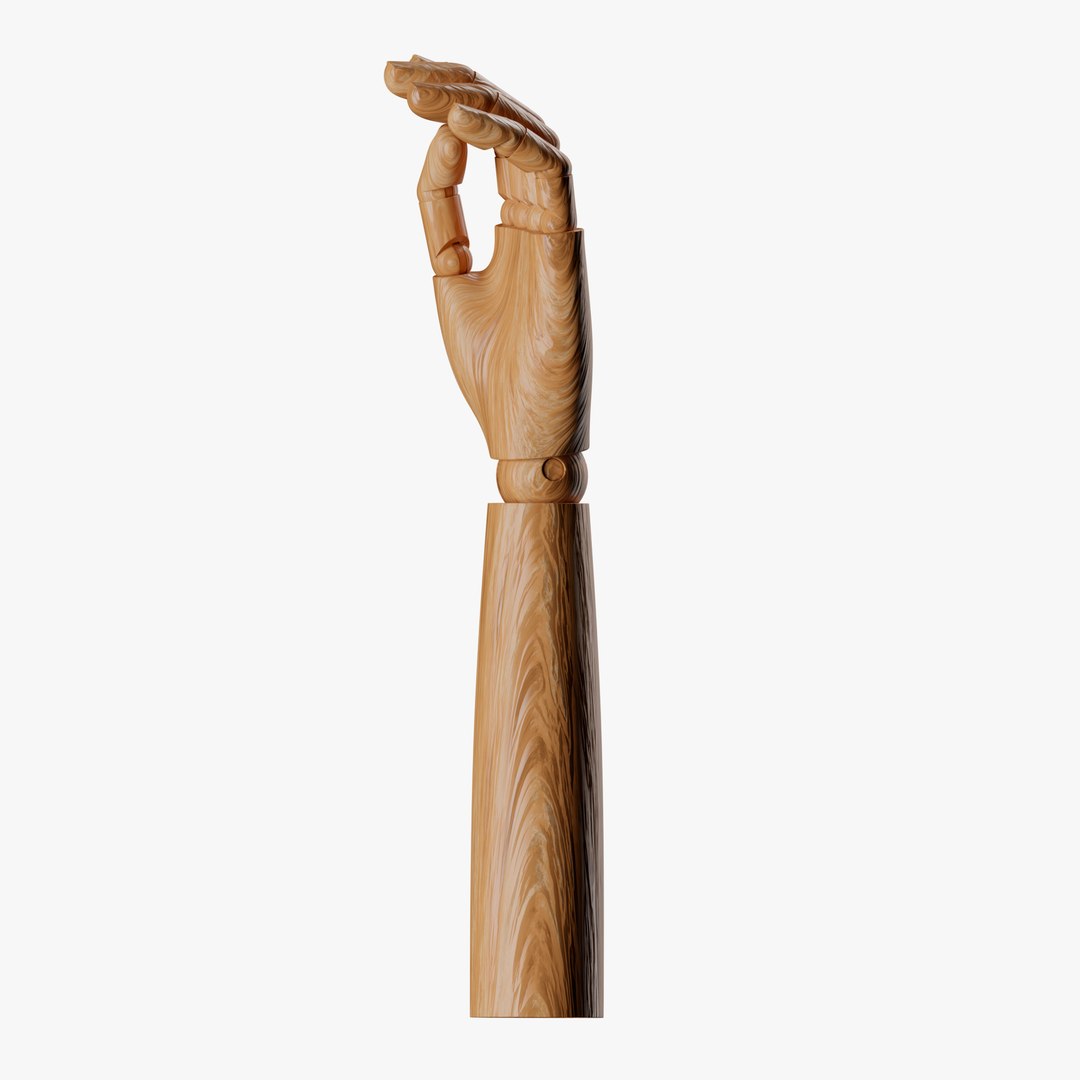Rigged Wooden Arm Model - TurboSquid 2235824