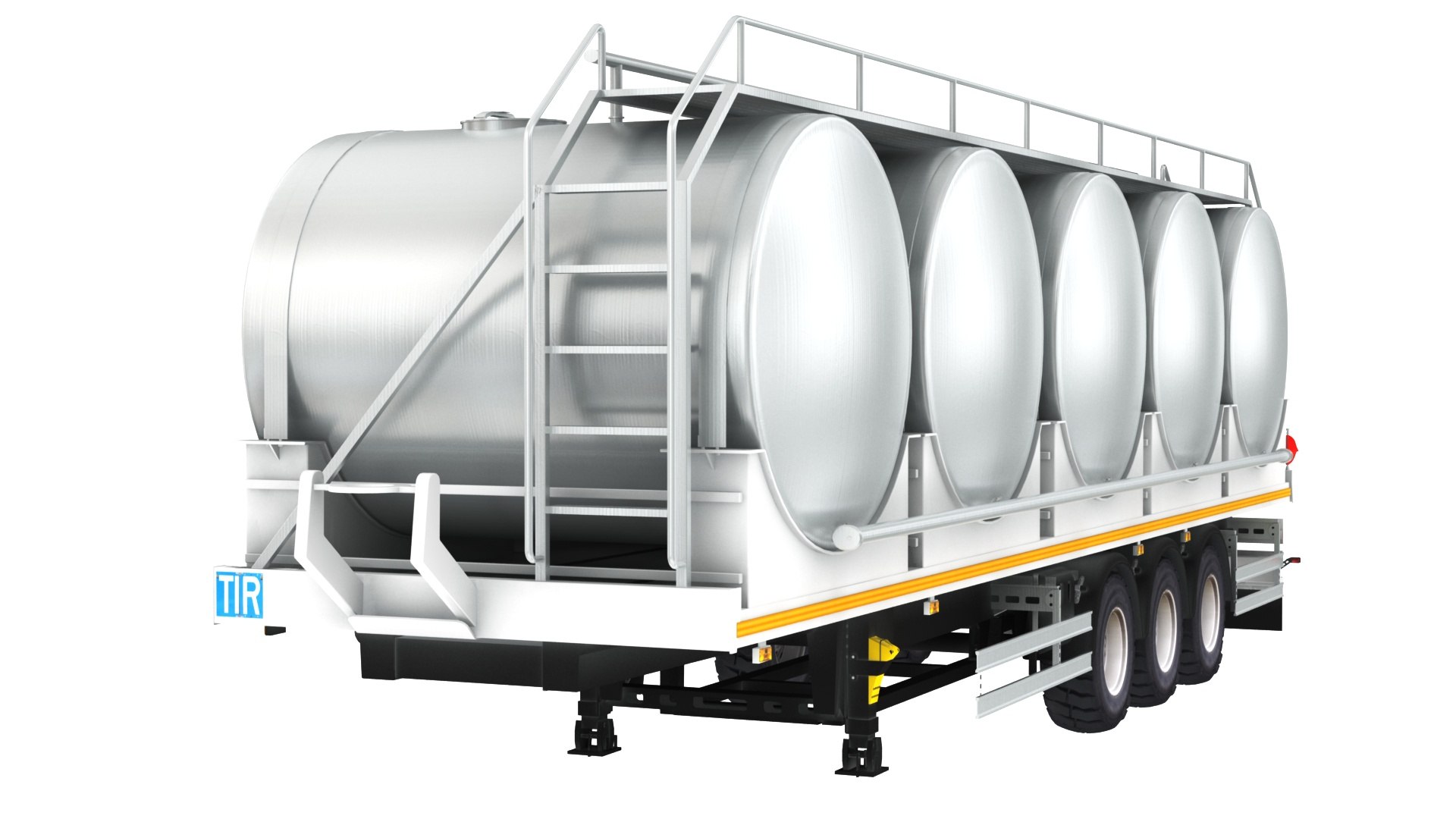 3D Milk Trailer - TurboSquid 2277976