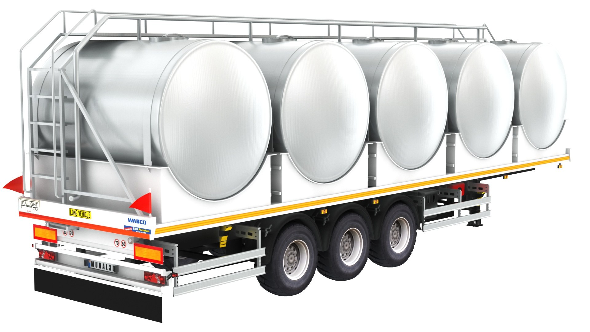 3D Milk Trailer - TurboSquid 2277976