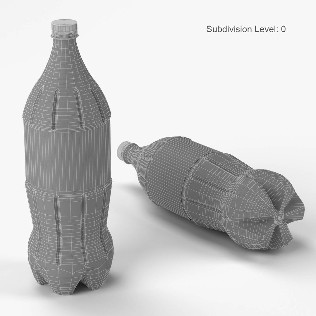 Plastic Bottle 2 Liters 3ds