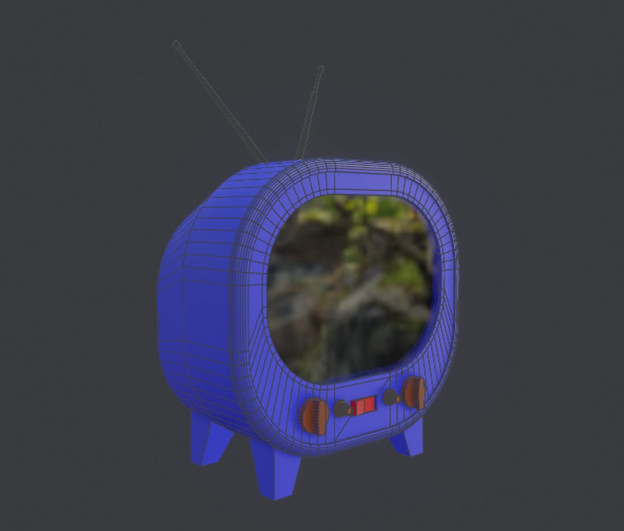 3D Cartoon Retro Tv Model - TurboSquid 1625187