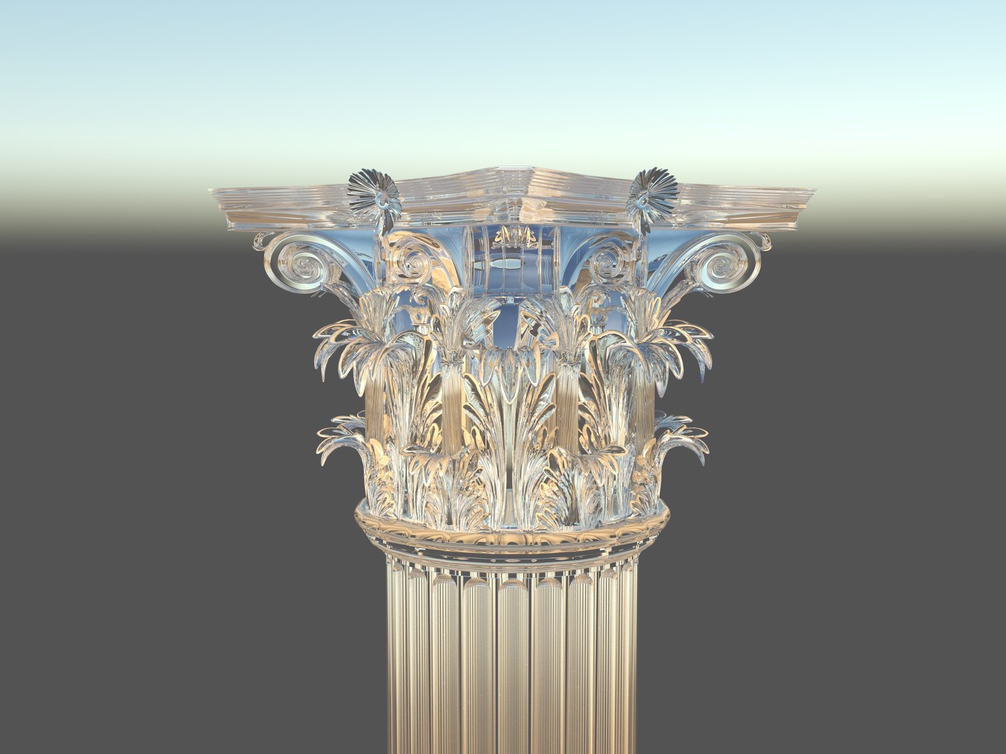 3D corinthian column model - TurboSquid 1376876
