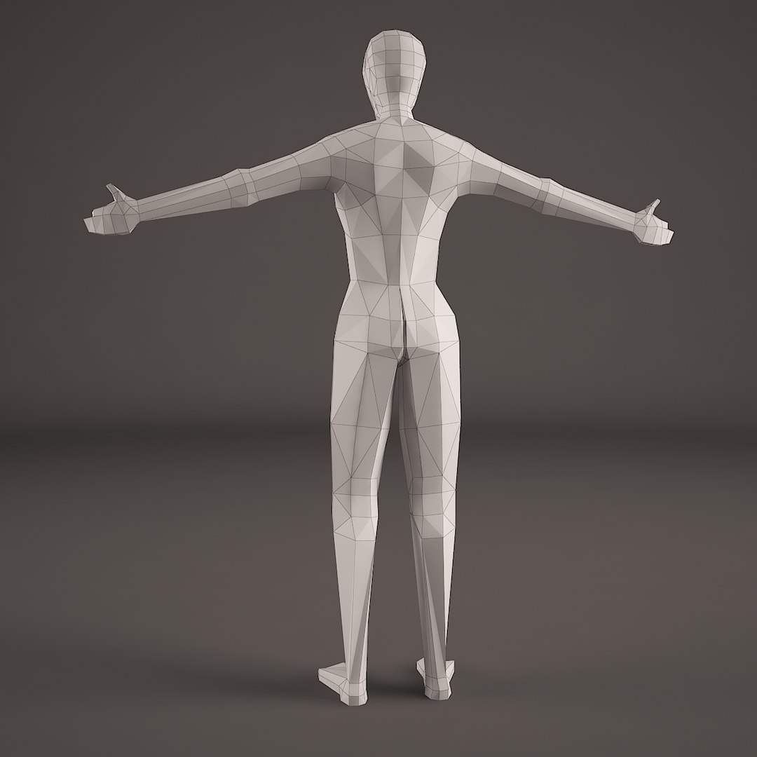 3d model woman figure