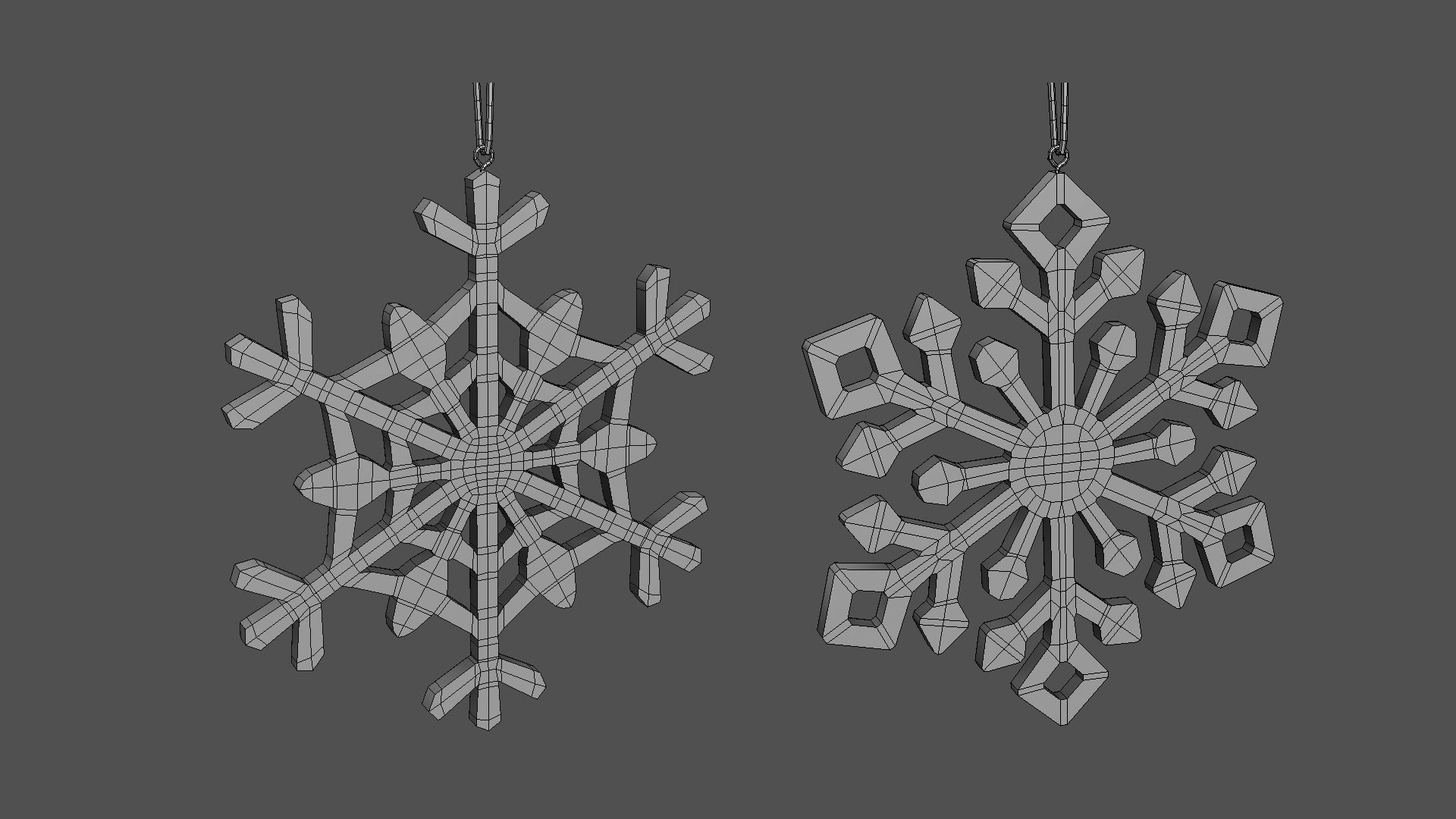 3D Snowflakes Collection Model - TurboSquid 2319646