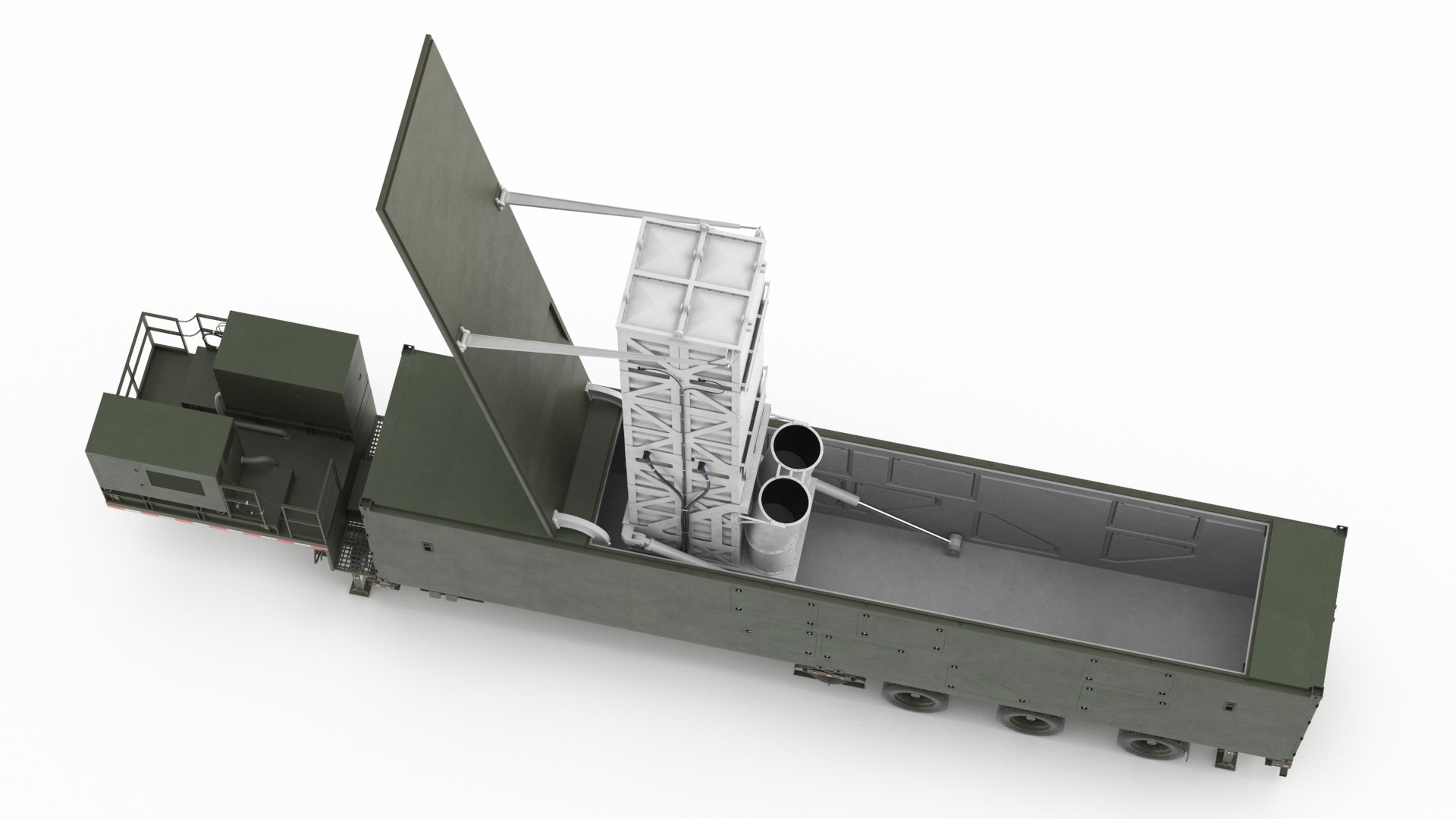 Typhon Missile Launcher On Alert 3D Model - TurboSquid 2320933