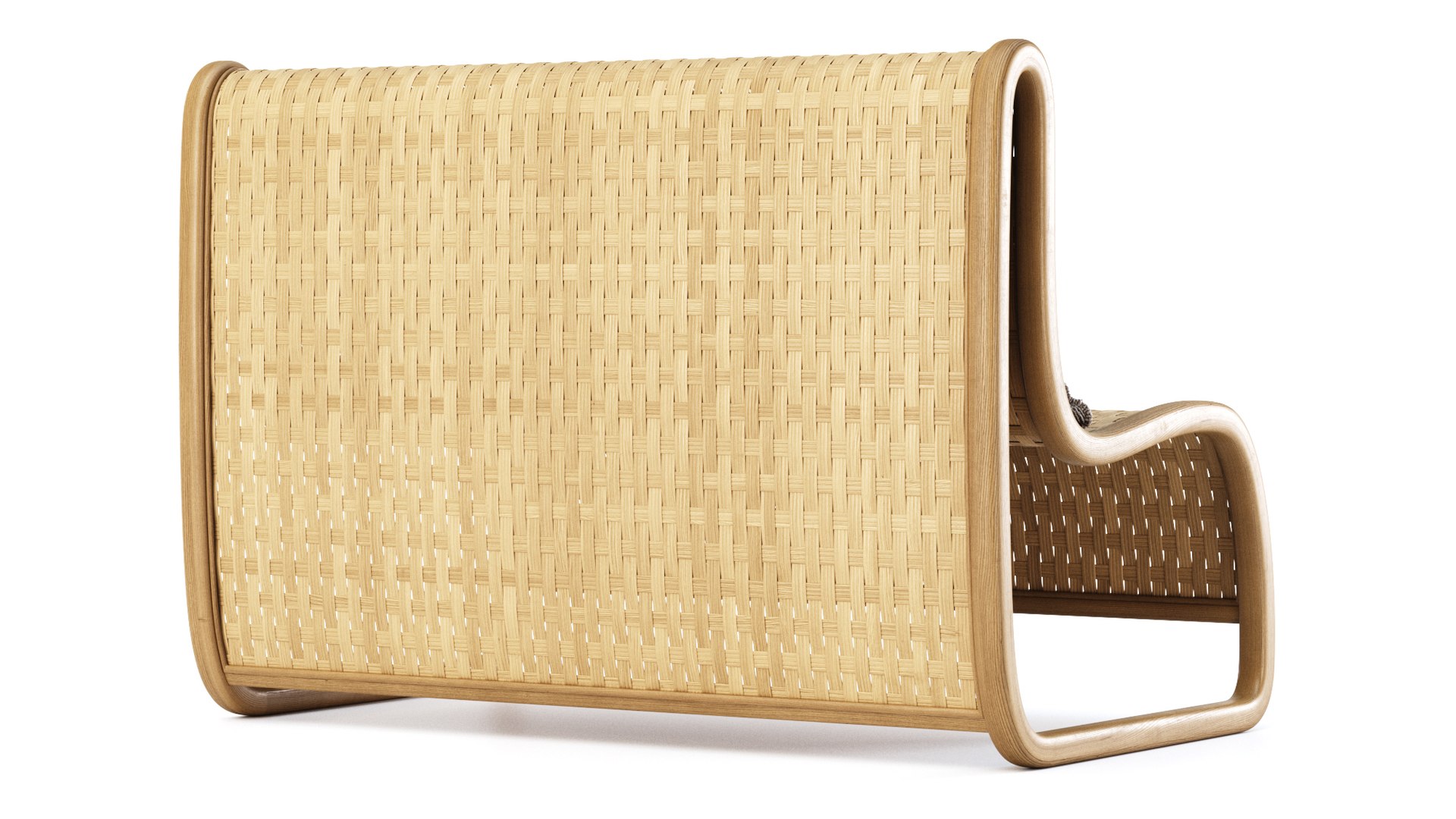 3D Model Lucy Rattan Loveseat By Bpoint - TurboSquid 2030822