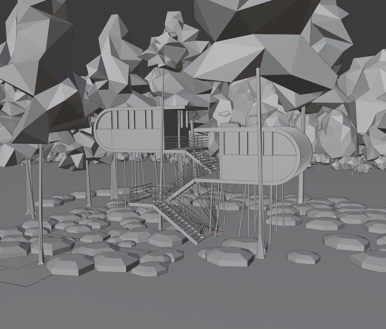 Modern Tree House 2 3D Model - TurboSquid 1717378