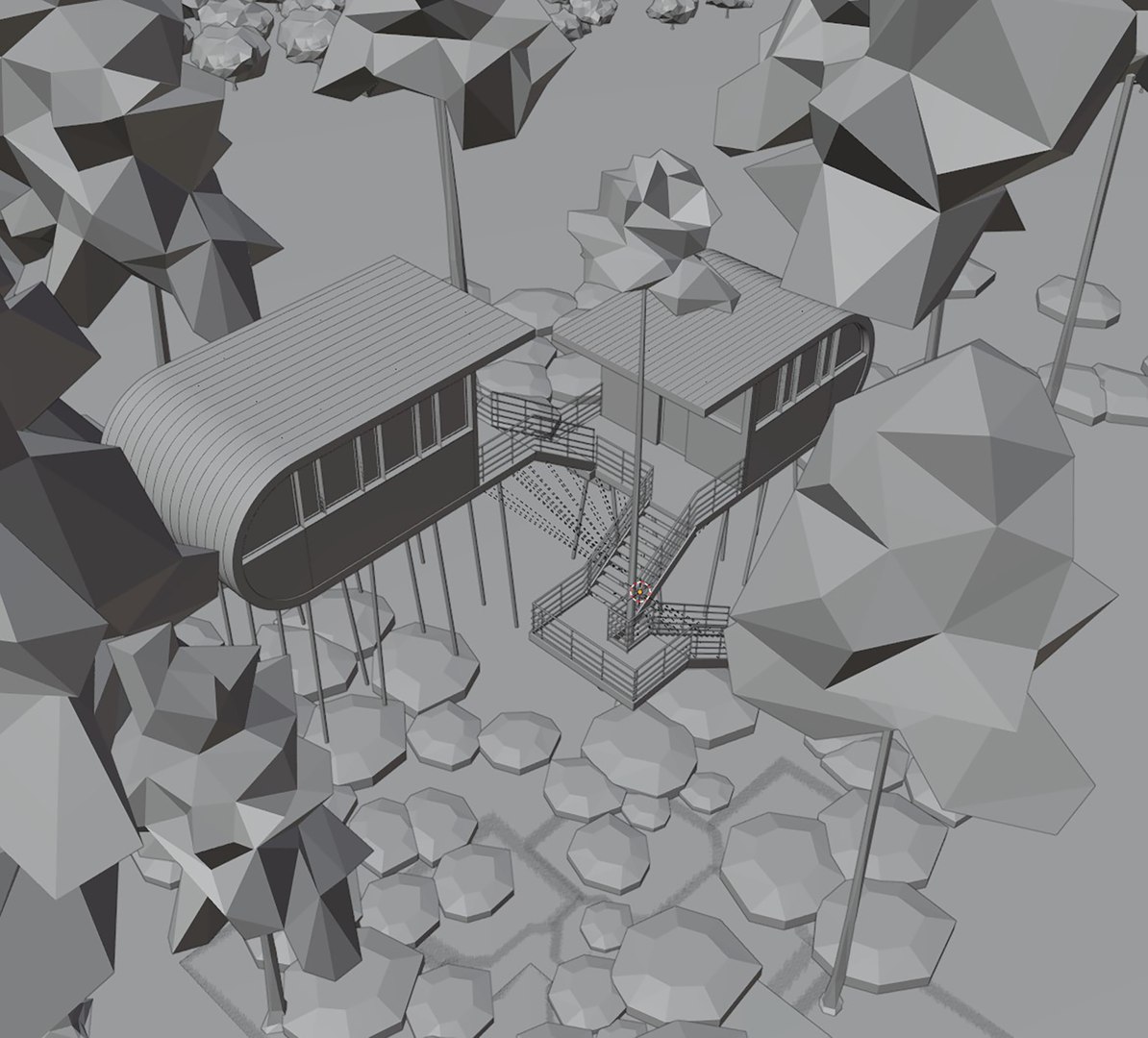 Modern Tree House 2 3D Model - TurboSquid 1717378