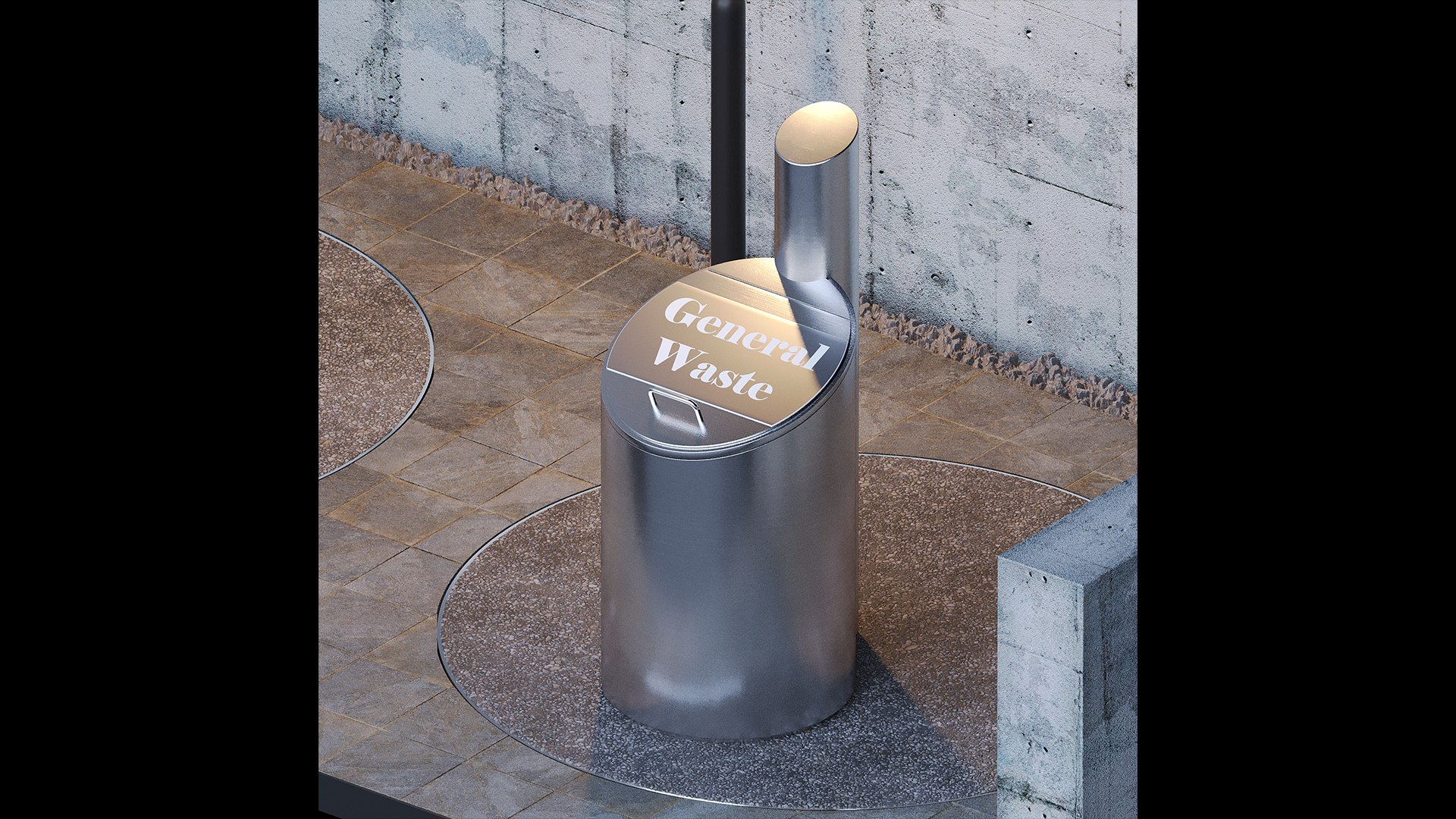 General Waste Containers With Underground Storage 3D Model - TurboSquid ...