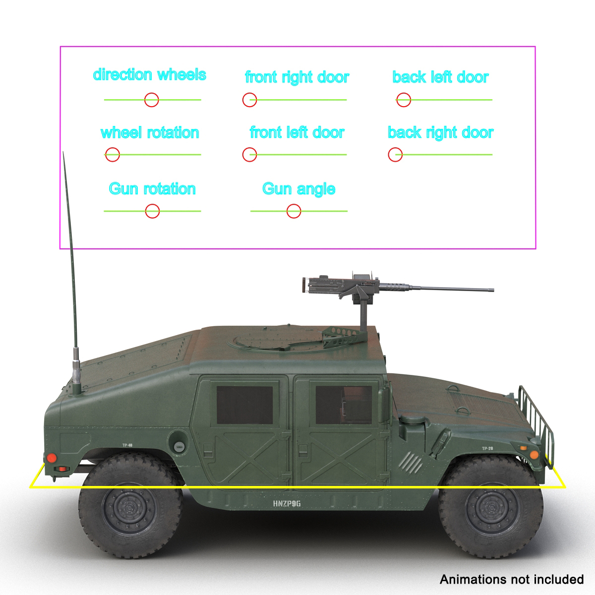 3d model mobility multipurpose wheeled vehicle