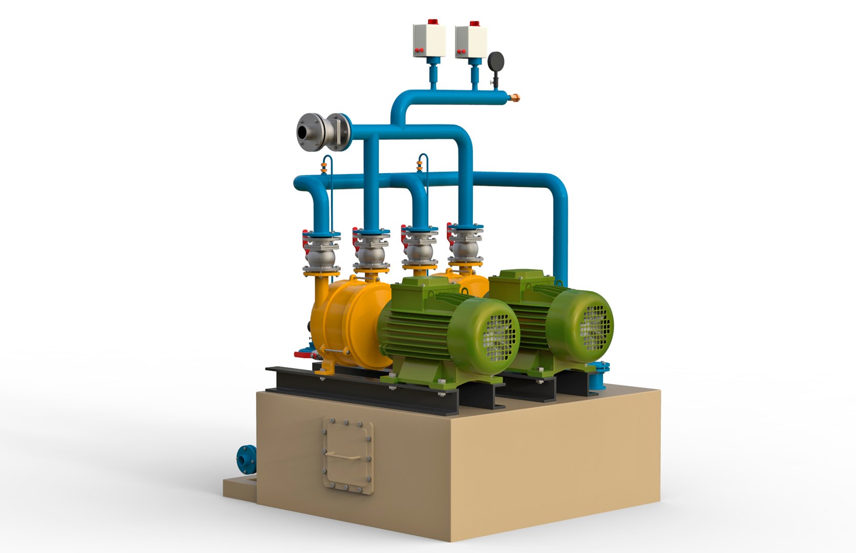 Industrial Compressor 3D - TurboSquid 1440290