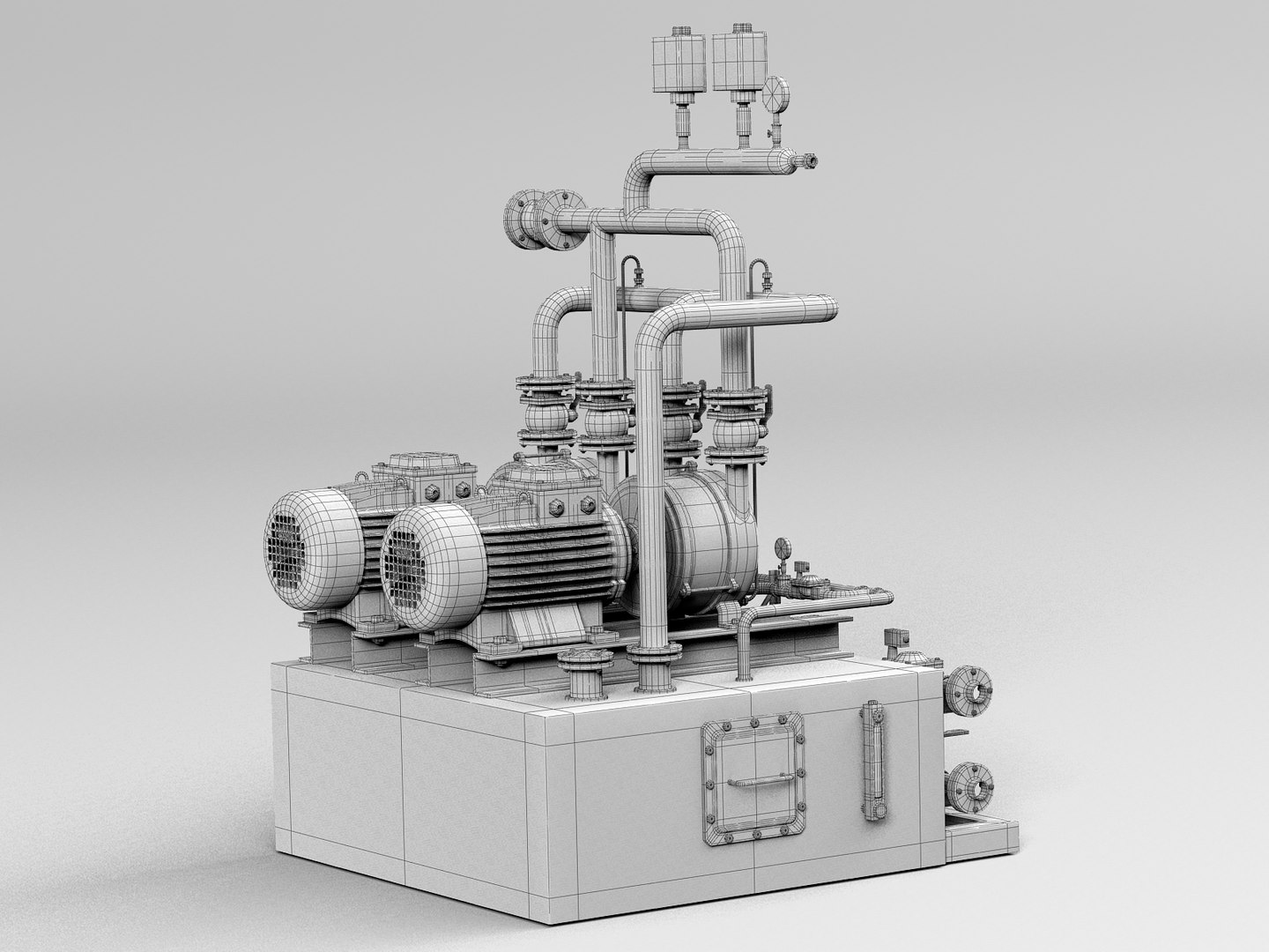 Industrial Compressor 3D - TurboSquid 1440290
