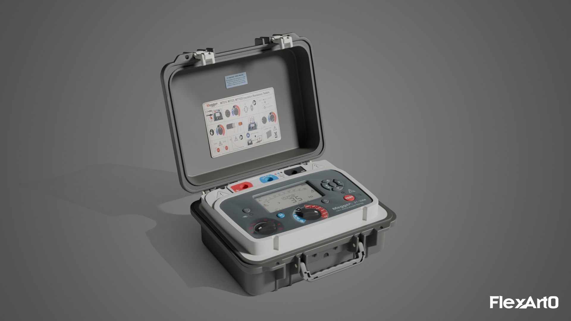 3D MEGGER MIT525 Model - TurboSquid 2281570