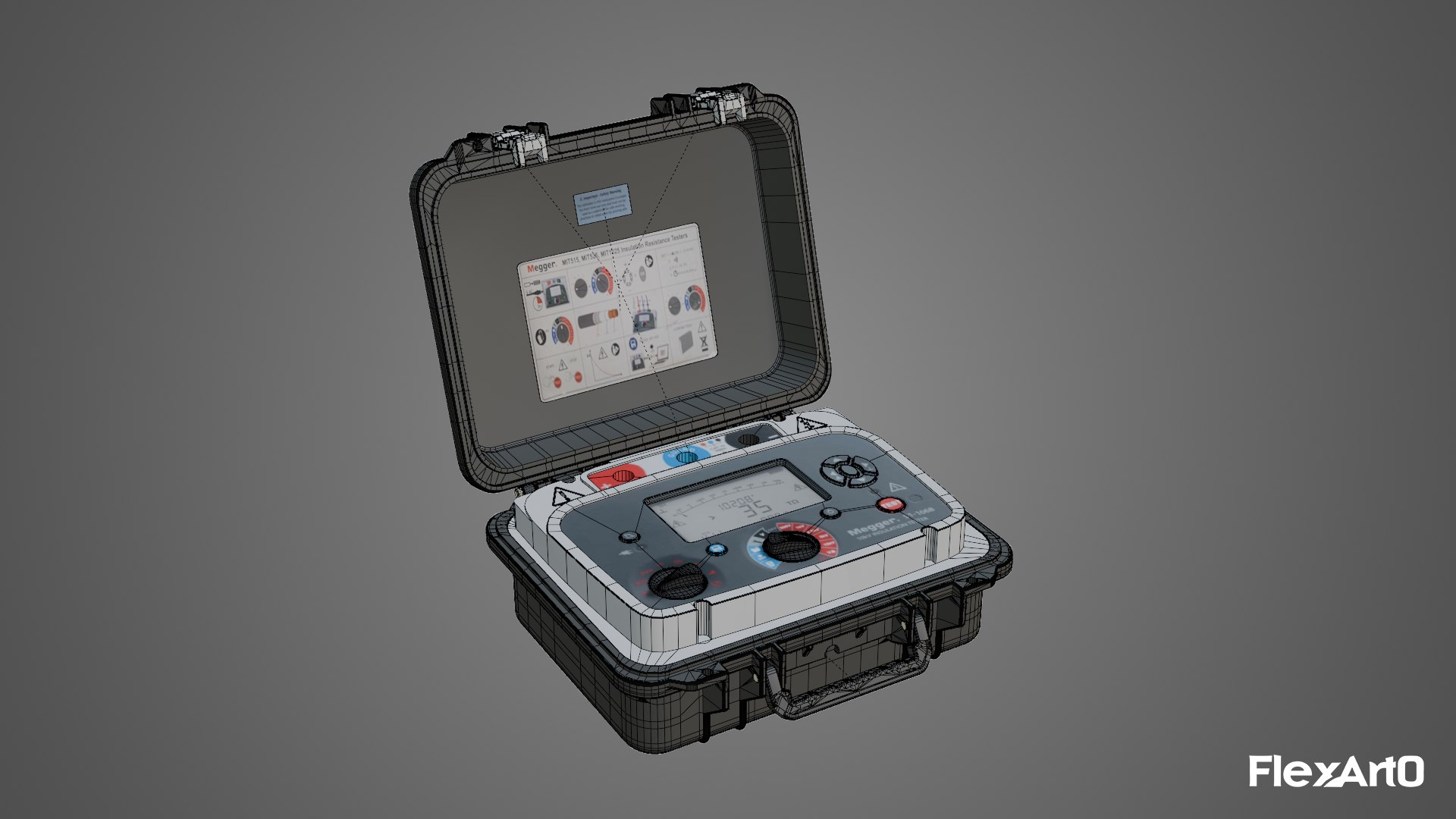 3D MEGGER MIT525 Model - TurboSquid 2281570