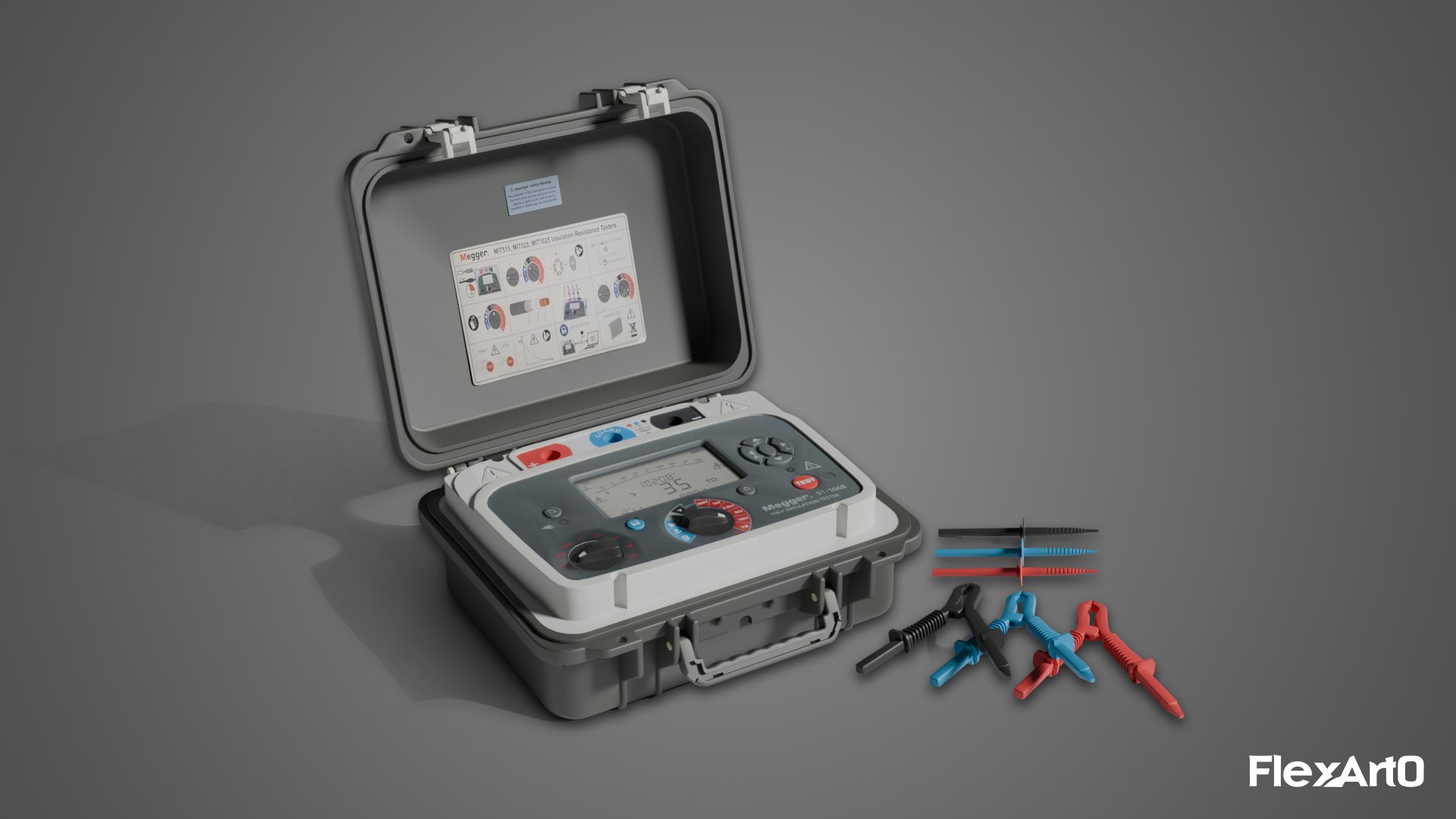 3D MEGGER MIT525 Model - TurboSquid 2281570