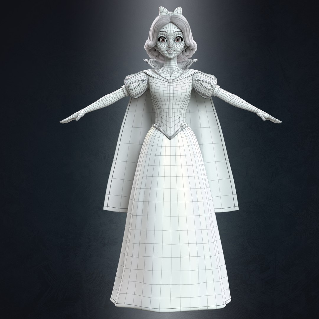 3D Princess Snow White Model - TurboSquid 1634046