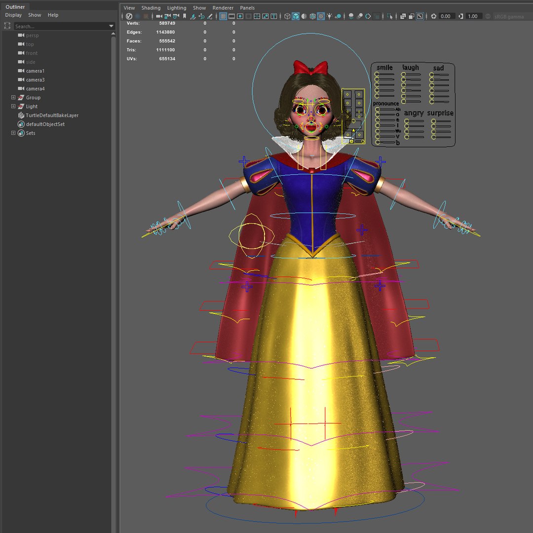 3D Princess Snow White Model - TurboSquid 1634046
