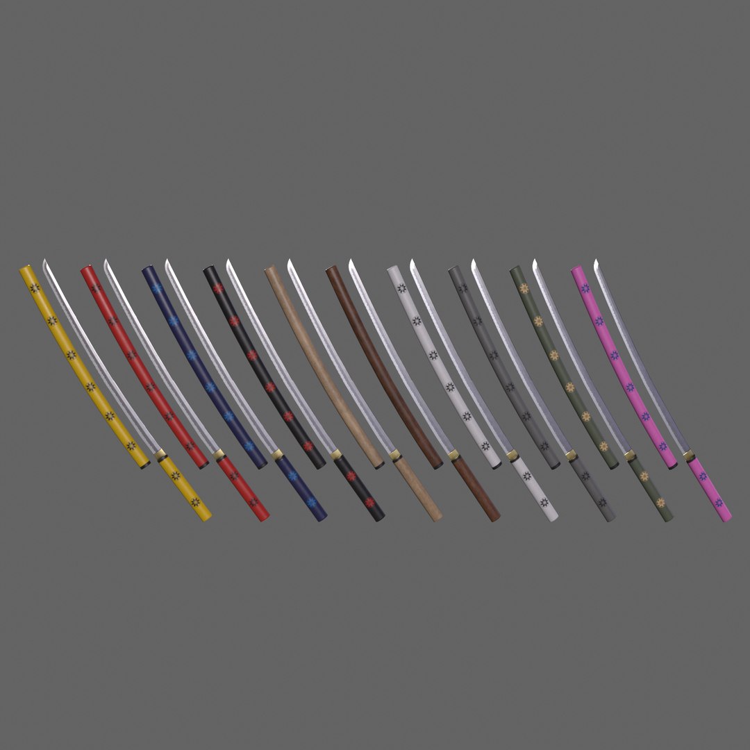 PBR Katana Japanese Sword V3 - Collection 3D Model - TurboSquid 1820208