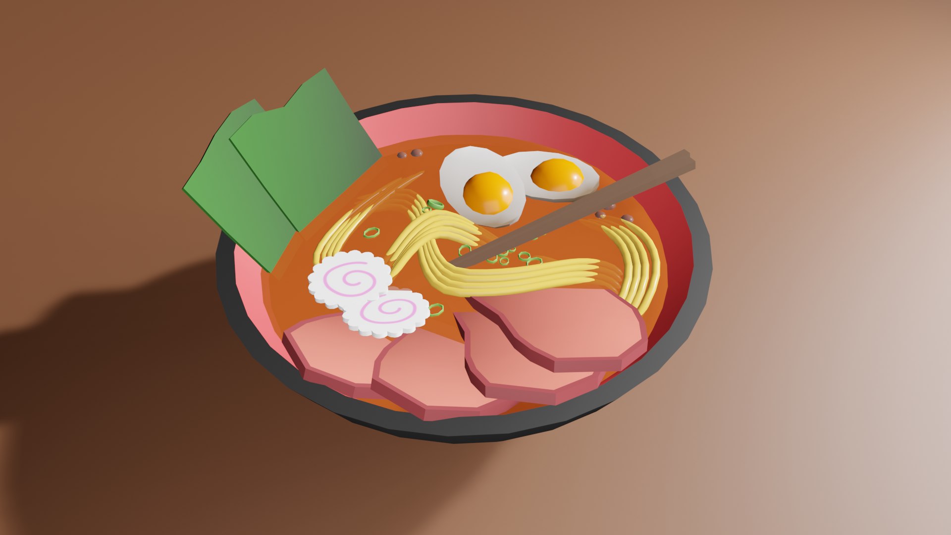 3D Low Poly Stylized Ramen Model - TurboSquid 2025291